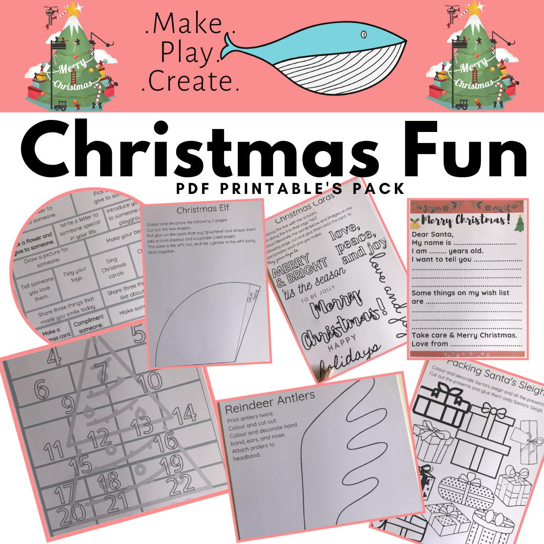Christmas Fun PDF Printable Pack – makeplaycreate